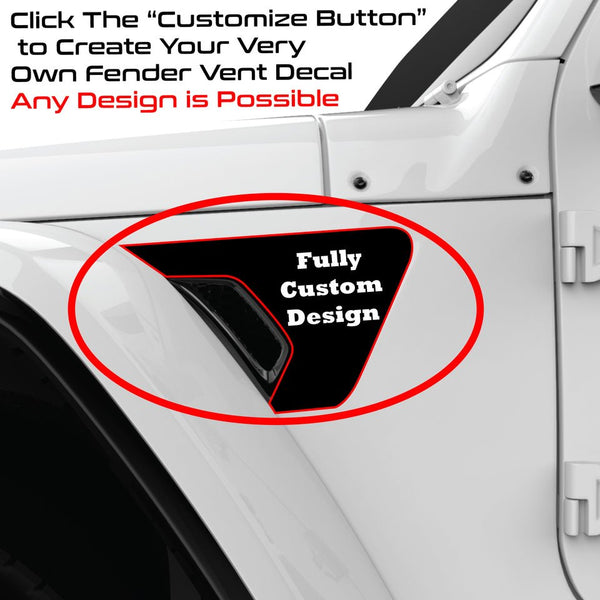 Custom Jl fenders vent decals – Farrar Decals and designs