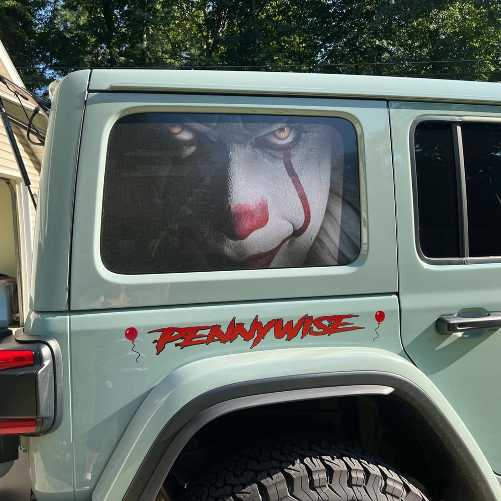 Custom Personalized Perforated See-Thru Window Decal Set – Farrar ...